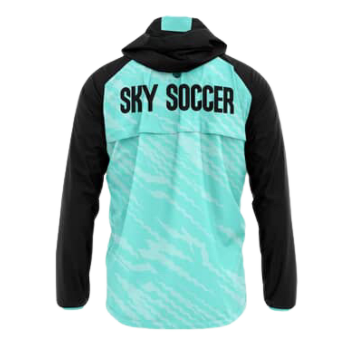 Sky Soccer High-Performance Windbreaker – Teal & Black – Presyon Active ...